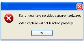 No Video Capture Hardware Error Techyv Com