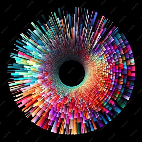 Premium Ai Image Cool And Colorful Data Visualization On A White Background