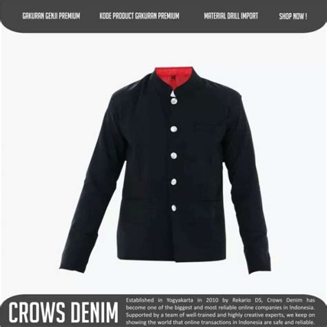 Jual Jas Blazer Pria Crows Zero Gakuran Suzuran Takiya Genji Premium Di