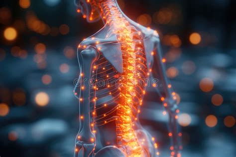 Hérnia Da Coluna Lombar E Cervical Que Sofre De Uma Espondiose Dorsal