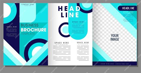 Premium Vector Vector Trifold Brochure Template