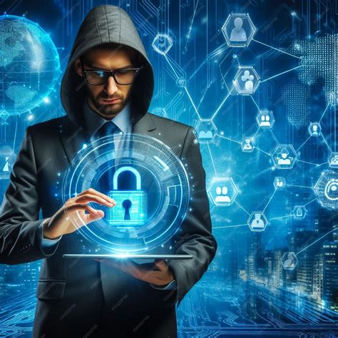 Premium Photo Protection Network Security Computer And Safe Your Data