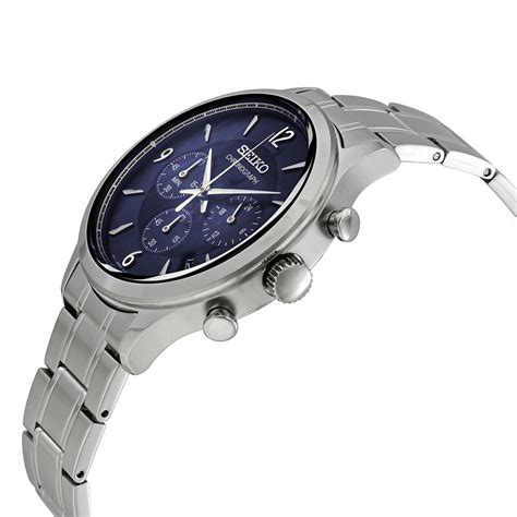 Seiko Conceptual Chronograph Quartz Blue Dial Mens Watch Ssb339