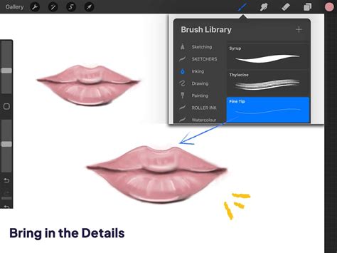 How To Draw Lips In Procreate Brush Galaxy