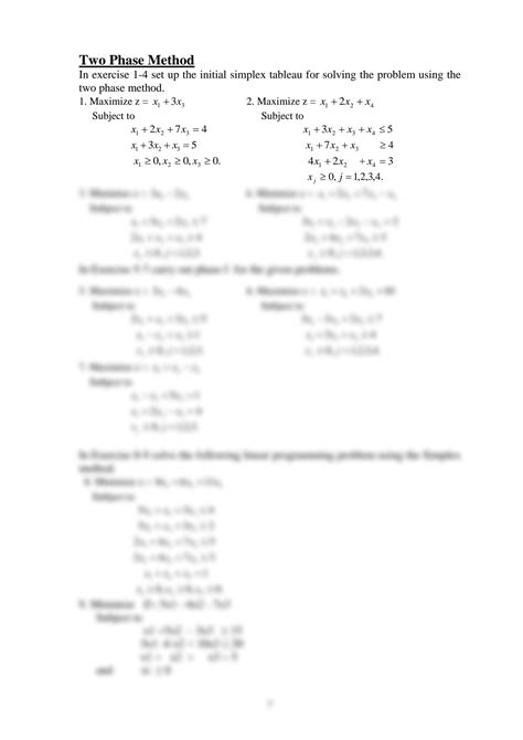 SOLUTION Operation Research Revision 3 Simplex Method Studypool