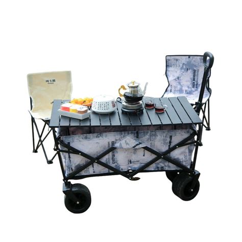 Folding Beach Trolley Outdoor Travel Camper Foldable Camper Car Camping Car And Camping