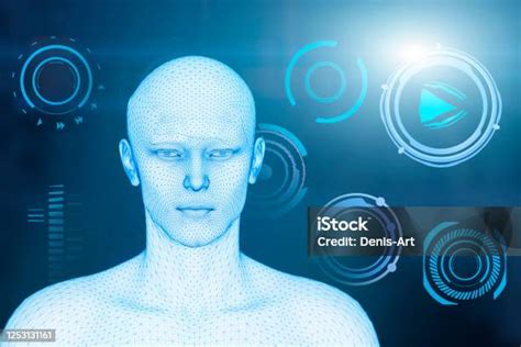 생체 인식 얼굴 인식 스캐닝 시스템 개념 3d 렌더에 의한 사람 식별 개념에 대한 스톡 사진 및 기타 이미지 개념 개념과
