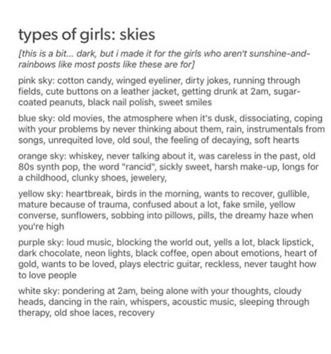 Types Of Girls Skies