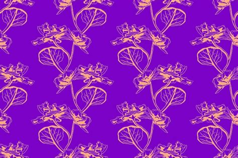 Premium Vector Floral Pattern Seamless Vector Background Foliage And