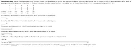 Solved What Is Project A S IRR Do Not Round Intermediate Chegg Com
