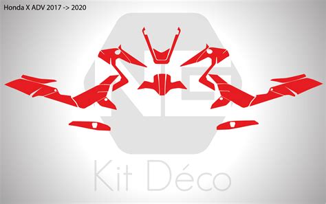 Gabarit Template Honda 750 X Adv 2017 2020 Ng Kit Déco