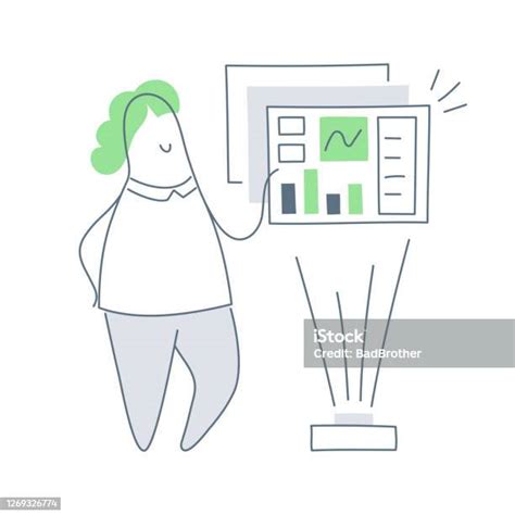 展示儀錶板介面的全息圖 向量圖向量圖形及更多互動圖片 互動 互聯網 人 Istock