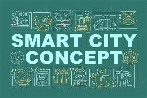 Smart Urban Area Word Concepts Banner Onboarding Network Approach