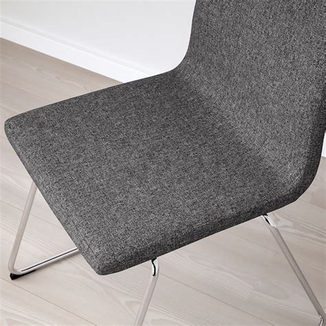 LillÅnÄs Chair Chrome Platedgunnared Dark Gray Ikea