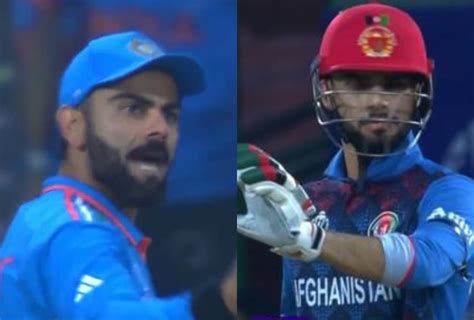 IND Vs AFG ODI World Cup 2023 Virat Kohlis Angry Reaction After KL