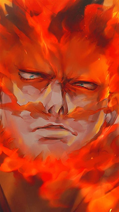Anime My Hero Academia Enji Todoroki Flame Endeavor Boku No Hero