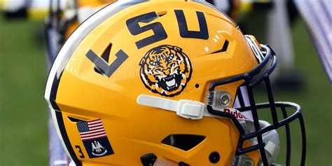 Lsu Tigers Helmet Logo Lsu Tigers Custom Mini White Away Football