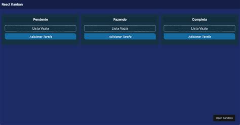 React Kanban Codesandbox