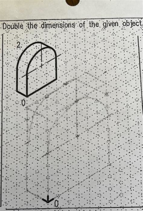 Sketch An Isometric View For Each Object Double The