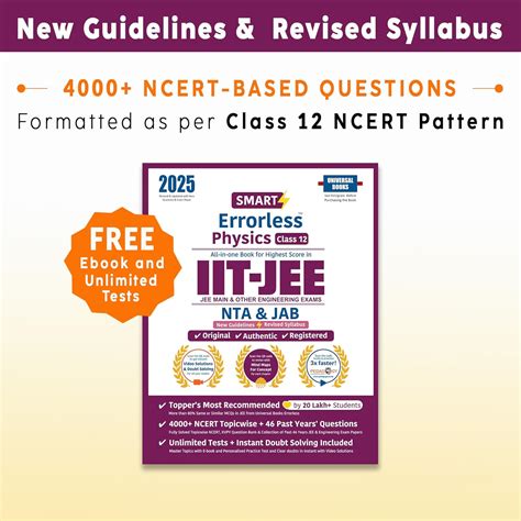 Buy Smart Errorless Physics Jee Main And Advanced Class 12 2025 Ncert Based 4000 Ncert