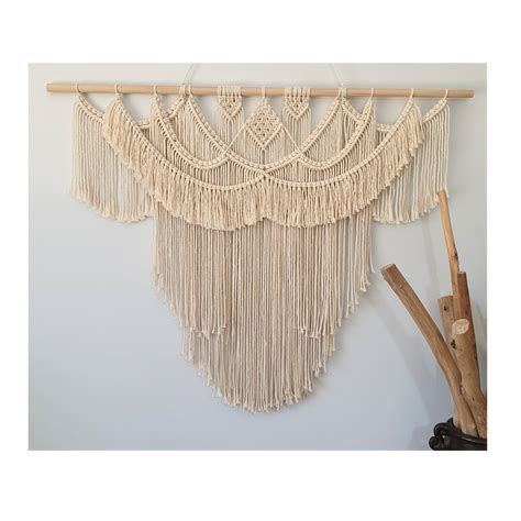 ALEXA Large Macrame Wall Hanging Fringed Layered Wall Hanging