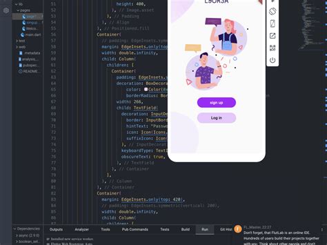 Login Page For Mobile Application Using Flutter Upwork