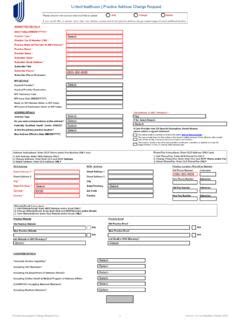 UnitedHealthcare Demographic Change Request Form Unitedhealthcare
