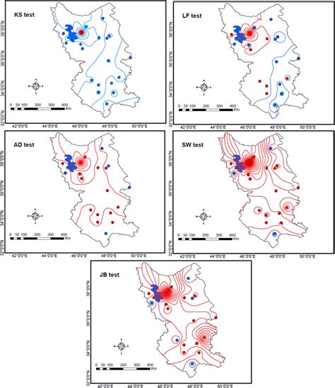 Spatial Distribution Of Normal And Non Normal Annual Streamflow Time