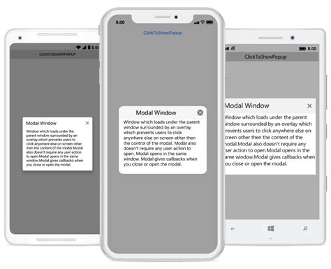 Modal Window In Xamarin Popup Control Syncfusion
