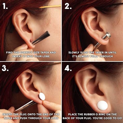 How To Stretch Your Ears With Tapers Piercings Tatouage Beauté