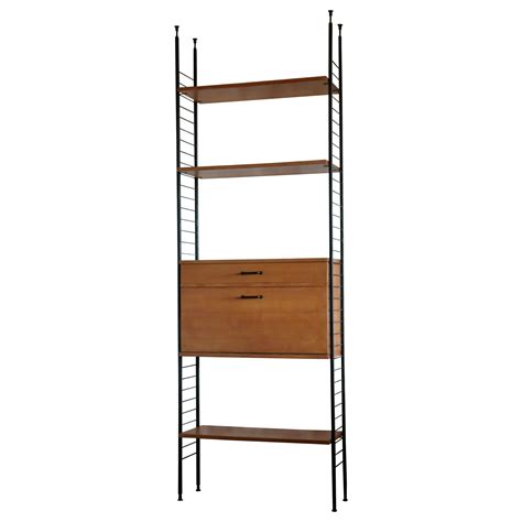 Vintage Modular Shelf In Wood And Metal For Sale At 1stdibs