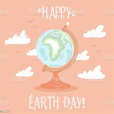 해피 어스 데이 배너 인사말 카드 행복한 지구의 날 배너 일러스트 환경 안전 축하 변경에 대한 스톡 벡터 아트 및 기타 이미지 변경 지구본 지구의 날 Istock