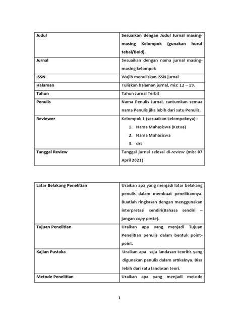 Template Review Jurnal Pdf