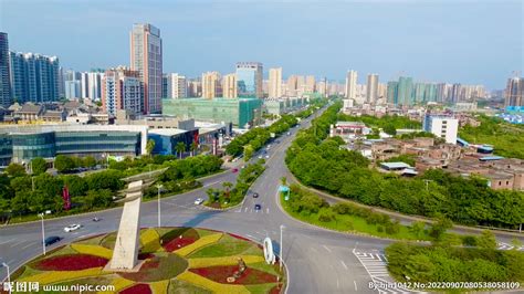 清远许广高速环形路口航拍城市风光实拍视频多媒体图库昵图网
