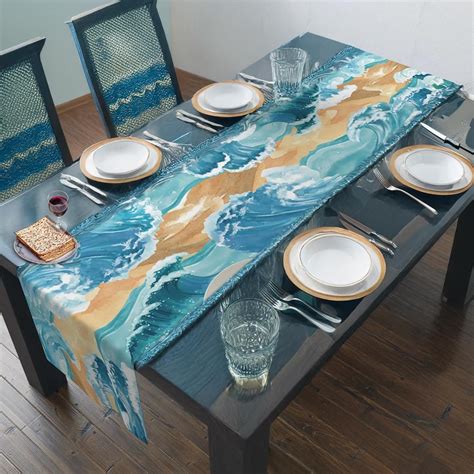 Passover Table Runner Splitting Of The Red Sea Table Runner