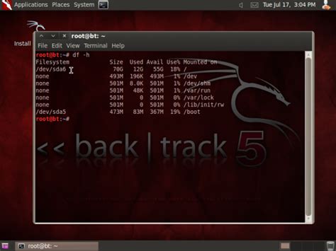 manual disk partitioning guide for backtrack 5 r2 gnome