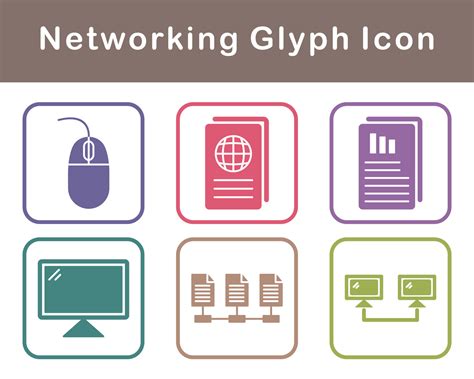 Networking Vector Icon Set 21454323 Vector Art At Vecteezy