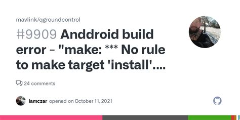 Anddroid Build Error Make No Rule To Make Target Install