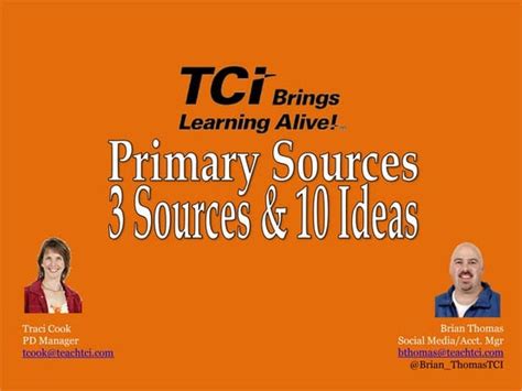 Primary And Secondary Sources Ppt