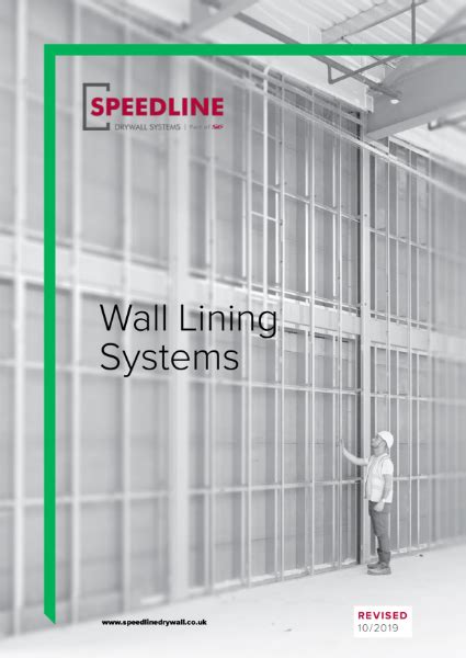 Speedline Independent Wall Liner System Utilising British Gypsum Gyproc
