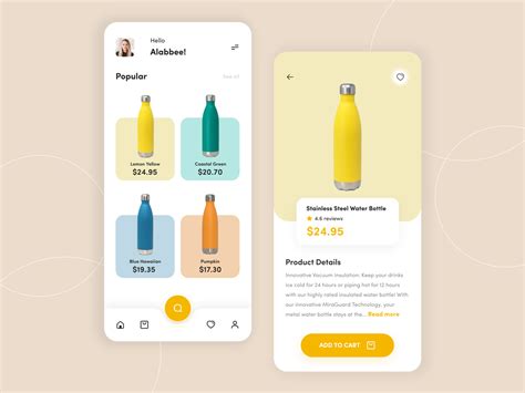 Bottle App Design By Md Raihan Stainless Steel Water Bottle App Design