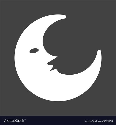 Half Moon Royalty Free Vector Image Vectorstock