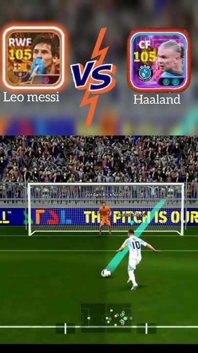 Leo Messi Vs Haaland Penalty Shootout 💥🤯football Shorts Youtube