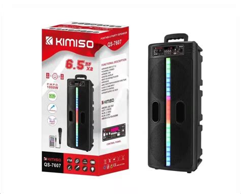 KIMISO QS 7607 PORTABLE PARTY SPEAKER WIRELESS SPEAKER WITH MIC 6 5 INCH 2 Lazada PH