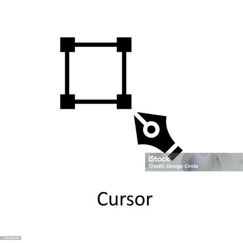 Cursor Vector Solid Icon Design Illustration Design And Development