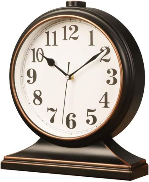 zaizai Mantle Desk Clock, Mute,Desk Decoration Clock Living Room Mantel ...
