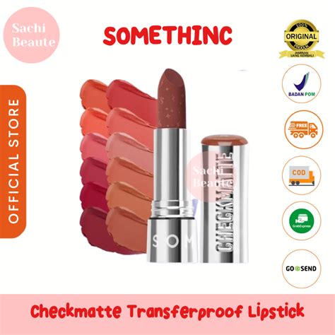 Jual Somethinc Checkmatte Transferproof Lipstick Bpom Shopee Indonesia
