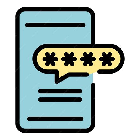 Premium Vector Mobile Passcode Icon Outline Mobile Passcode Vector