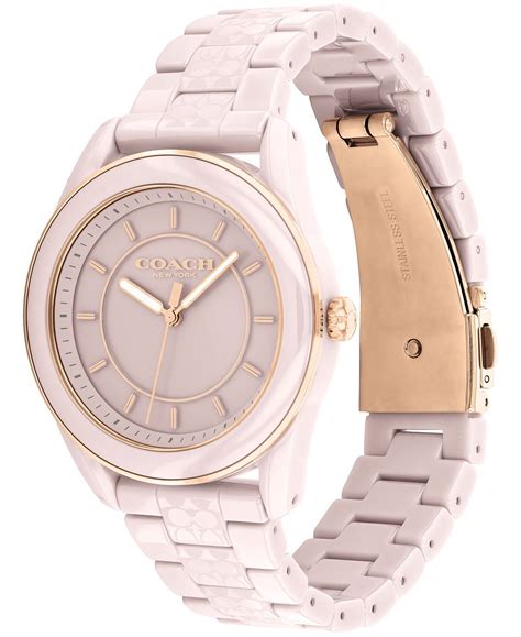 Женские часы preston blush с керамическим браслетом 38 мм COACH ...