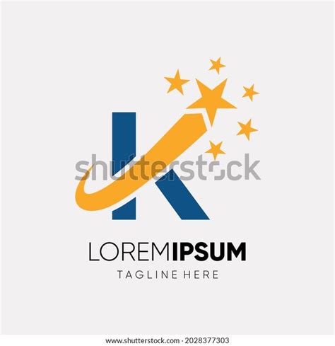 Letter K Star Logo Design Vector Stock Vector Royalty Free 2028377303 Shutterstock